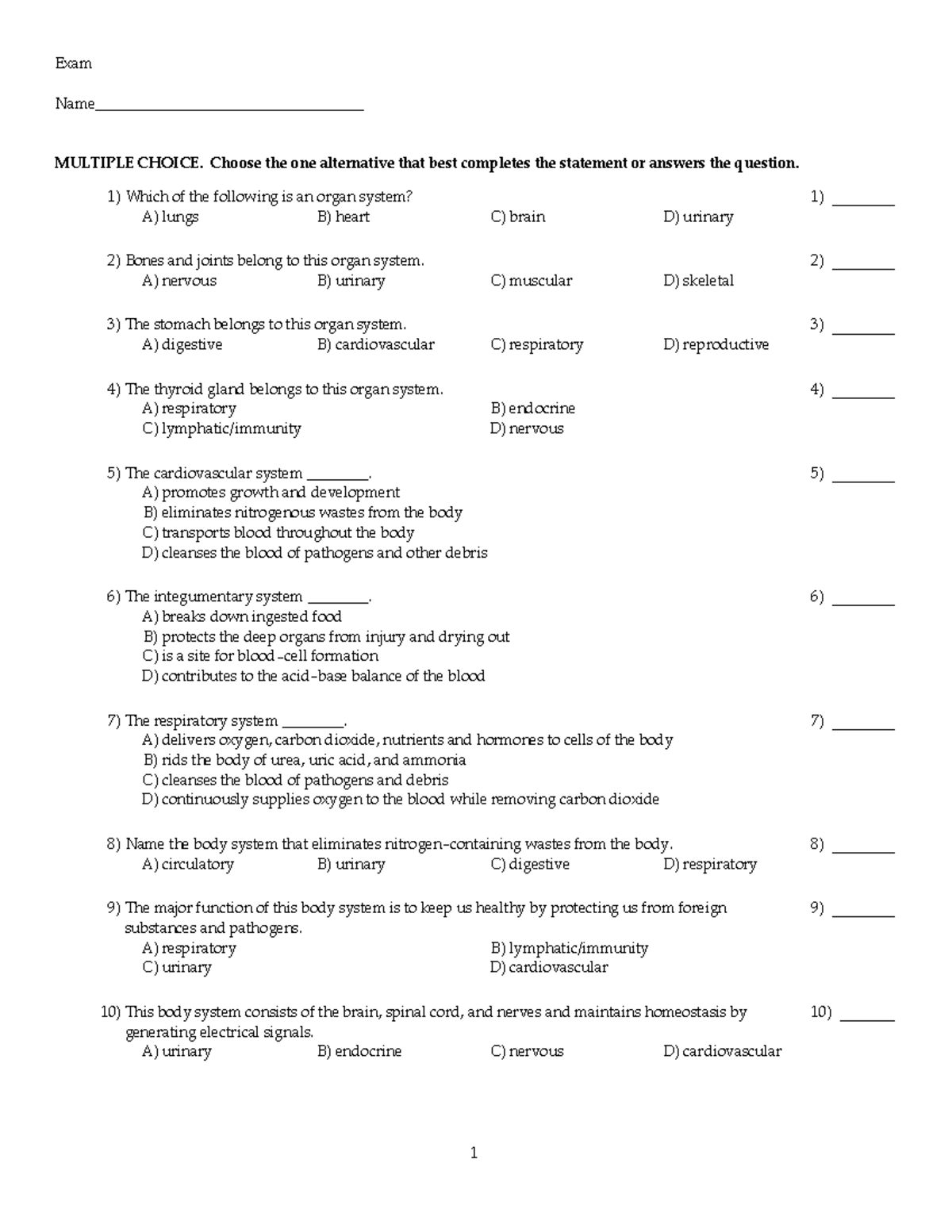 Exercise 2 - ANA PRACTICE MATERIAL - Exam Name ...