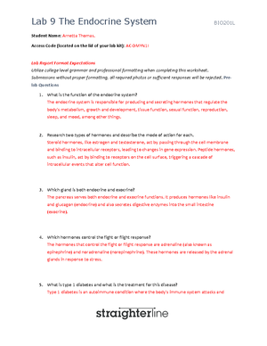 Module 01 Study Guide - Human A & P II Study Guide Module 1: Hematology ...