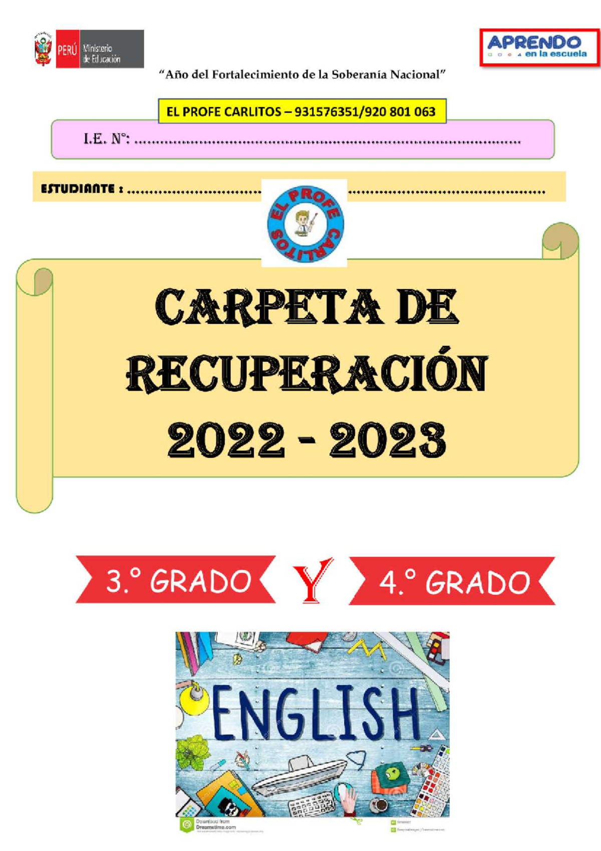 Carpeta R. IngléS - 3°y4° - archivos Joseph Ponce - Inglés - Studocu