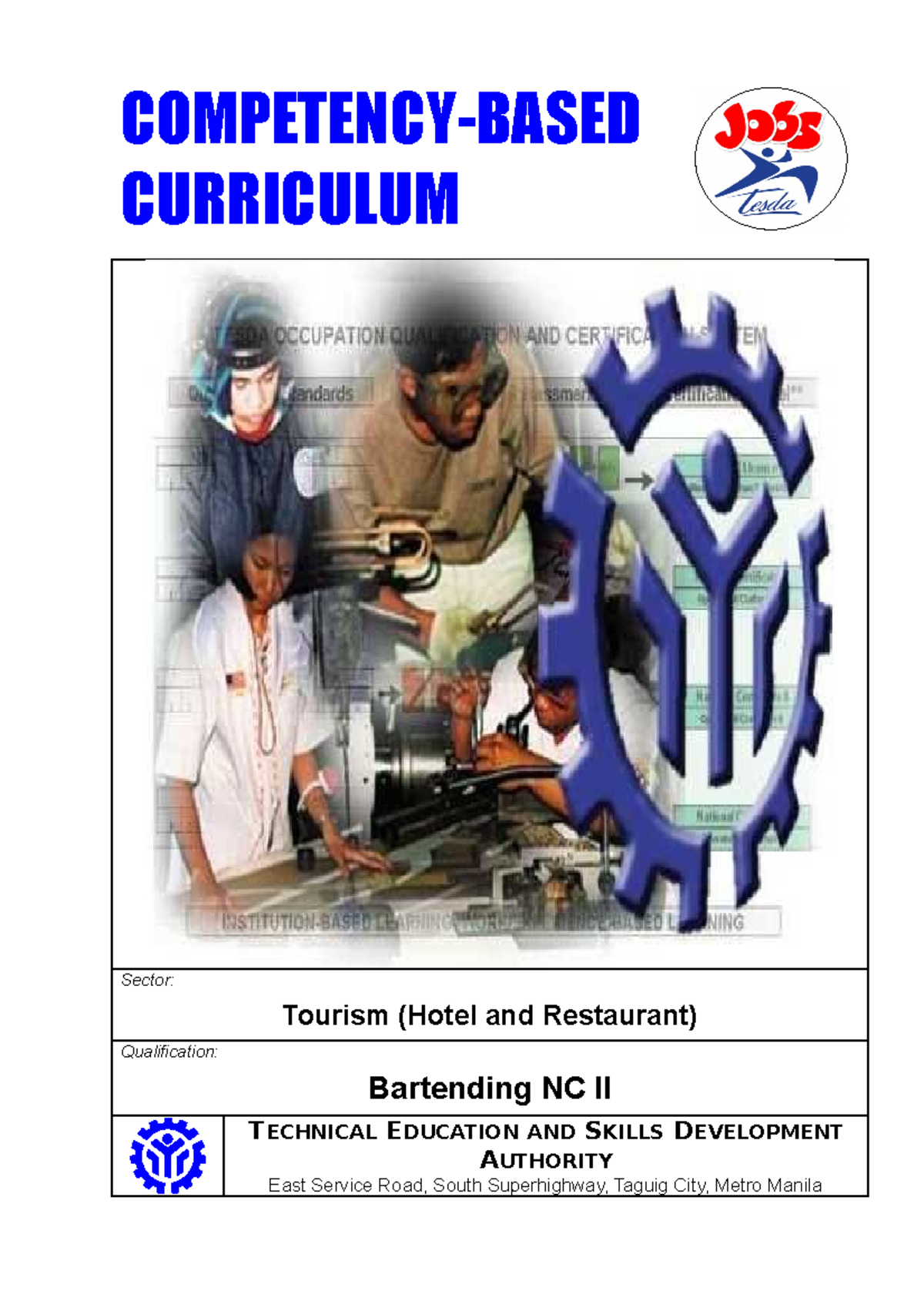 Bartending NC II - Food and beverages - COMPETENCY-BASED CURRICULUM ...