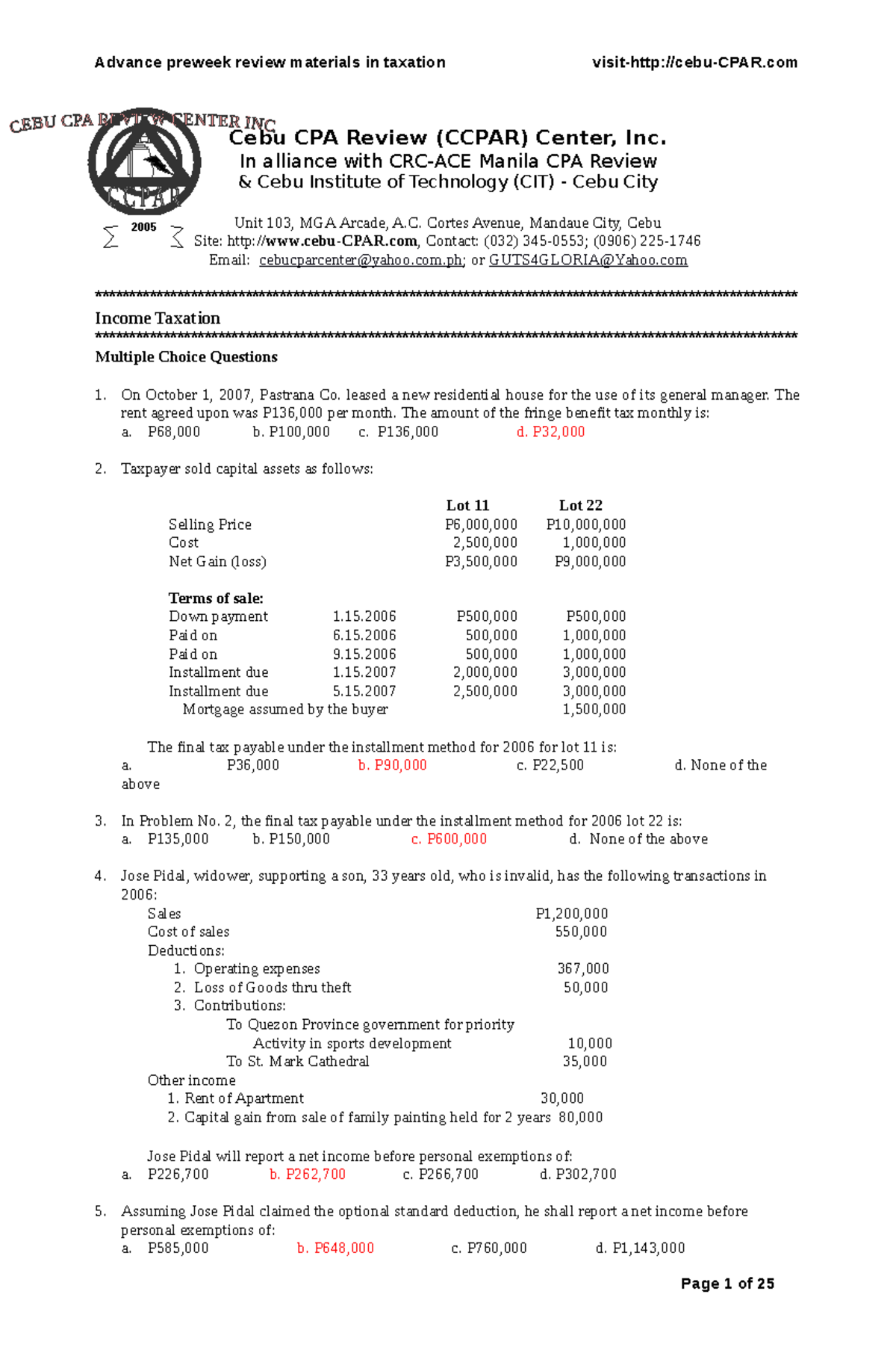 Ccpar Reviewer - “Assets realized” is placed on which side of a ...
