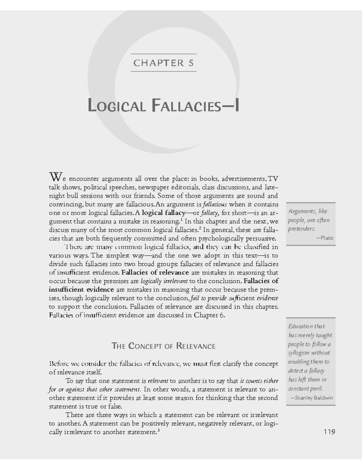 Critical Thinking - Chapter 05 - - Studocu