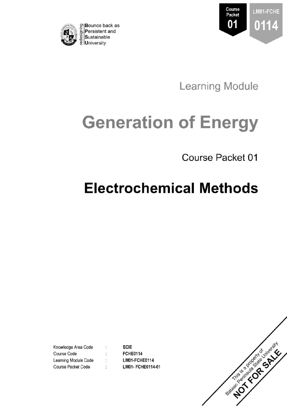 Course Packet 1 - For educational purposes only. - Electronics ...