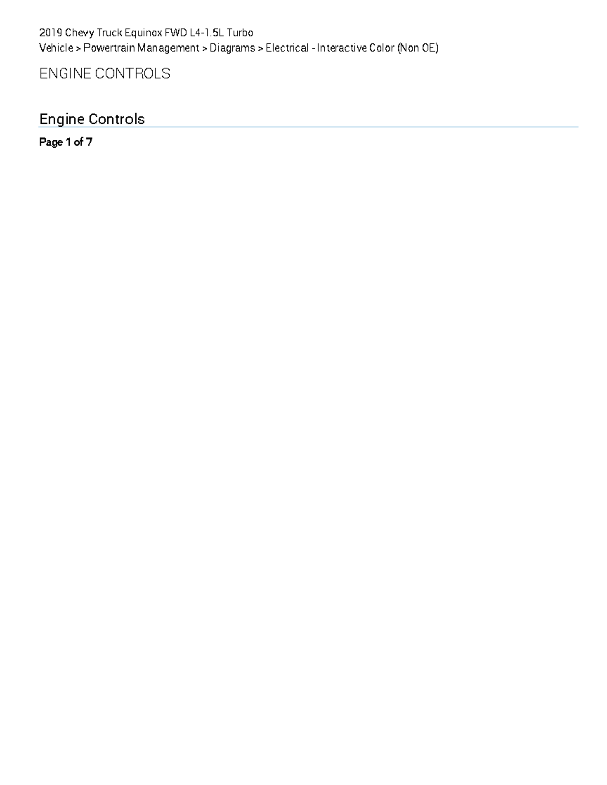 Engine Controls (Powertrain Management) - Alldata Repair (20) - 2019 Chevy Truck Equinox FWD L4 ...