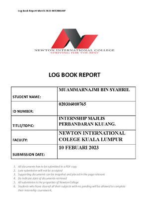 Internship Logbook Steps - Step 1 : Download the log book template from ...