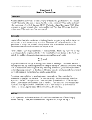 Lab 10 - Newton's Second Law for Rotation Lab Report - PHY 2091 ...