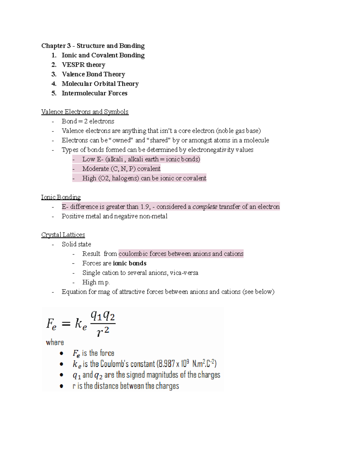Chapters 2 and 3 - Summary discovering chemical energetics - Chapter 3 ...