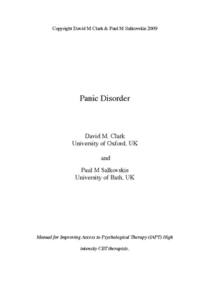 Dugas et al. (2022). Behavioral experiments for intolerance of ...