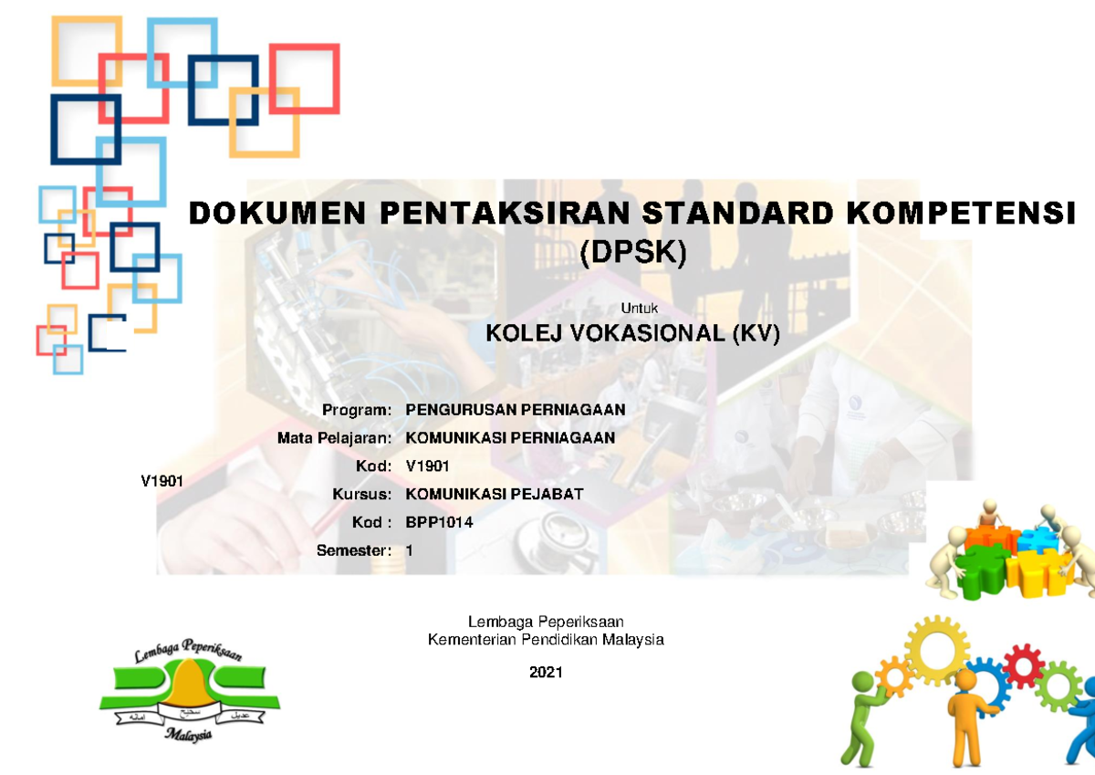 DPSK BPP1014 2021 - dpsk - V Program: PENGURUSAN PERNIAGAAN Mata ...