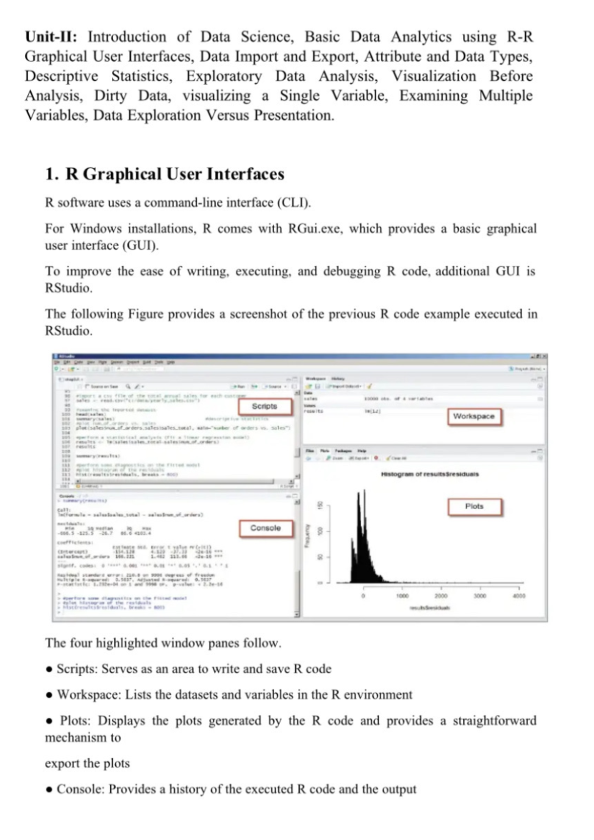 Data science and analytics unit 3 - Introduction of Data Science, Basic Data Analytics using ...