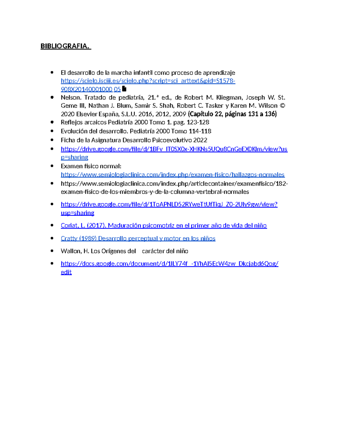 Bibliografia Movimiento - BIBLIOGRAFIA. El desarrollo de la marcha ...