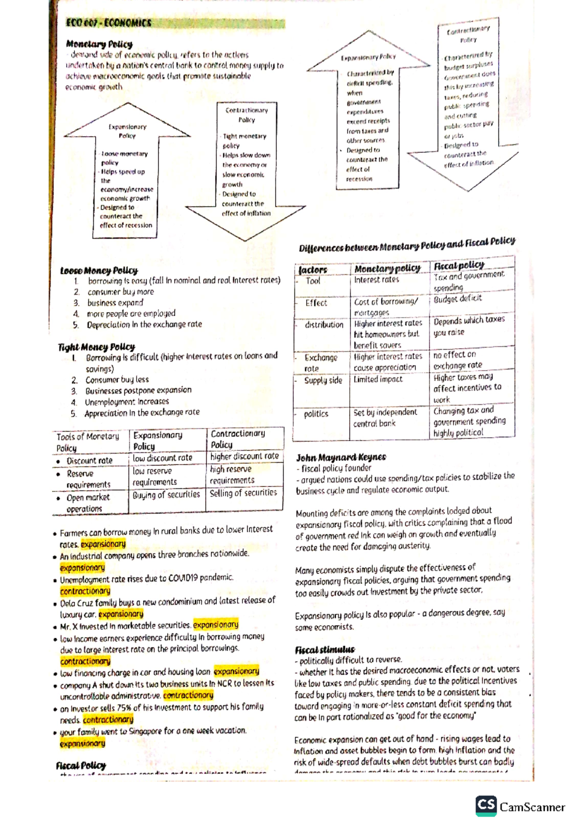 ECO 007 - Lesson Review - Economic Development - Araullo - Studocu
