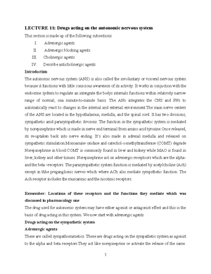 Lecture 12- Renal System Drugs - LECTURE 12: Drugs acting on the renal ...