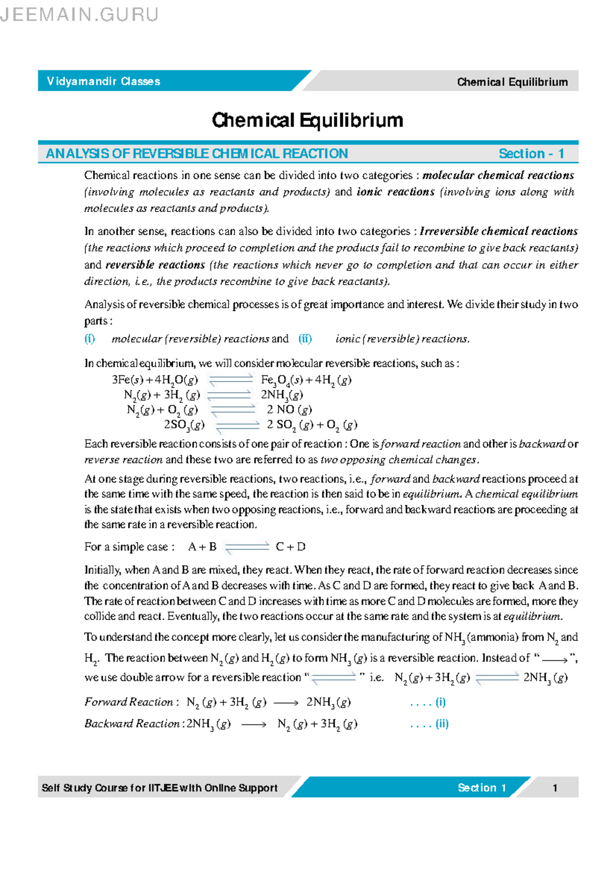 Chemical Equilibrium V Idyam Andir Classes Chemical Equilibrium Self chemical-equilibrium-v-idyam-andir-classes-chemical-equilibrium-self