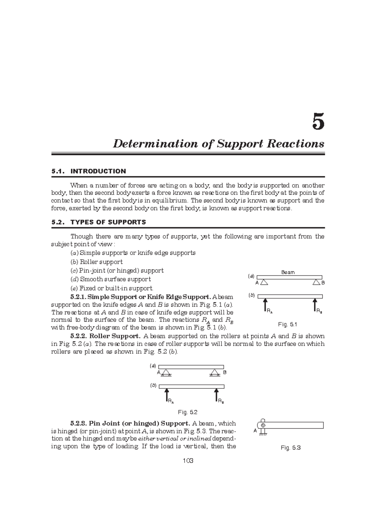Determination of Support Reactions - INTRODUCTION When a number of ...