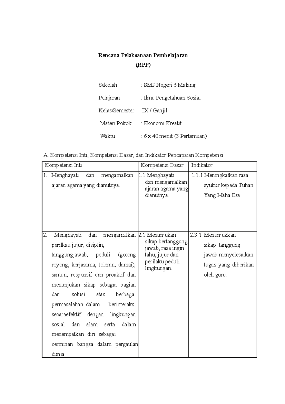 RPP PJBL RIKI.NH Ekraf kelas 9 fiks - Rencana Pelaksanaan Pembelajaran ...