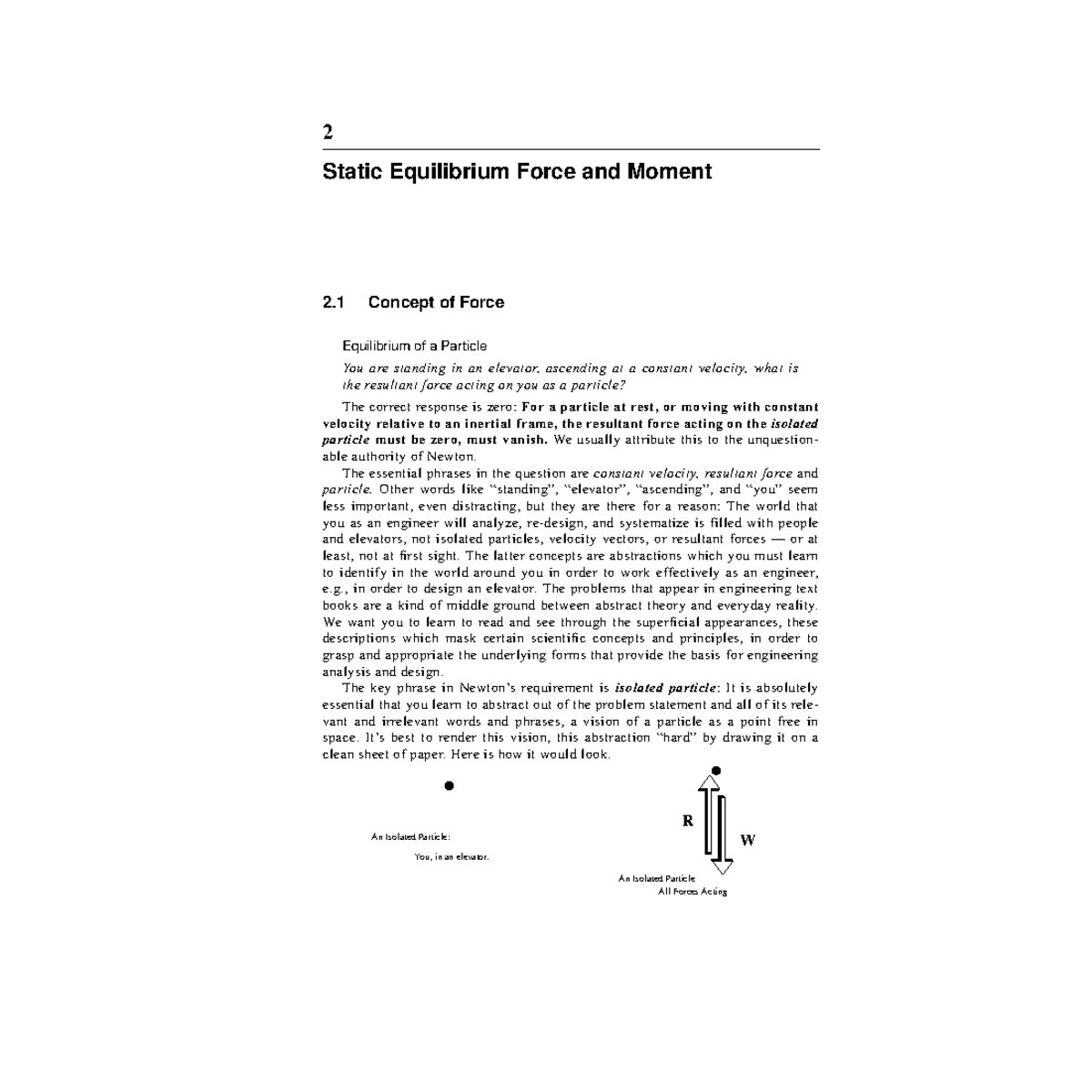Static equilbrium force and moment - 2 Static Equilibrium Force and ...