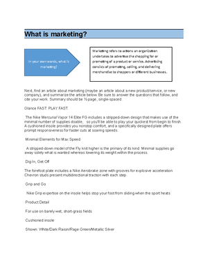 1.04 Marketing Cereal-4 ps - Marketing: 1 Assignment CREATE A NEW ...