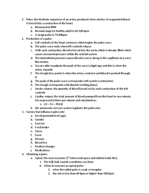 Chapter 19: Vital signs - Chapter 19 Questions & Answers Knowledge ...