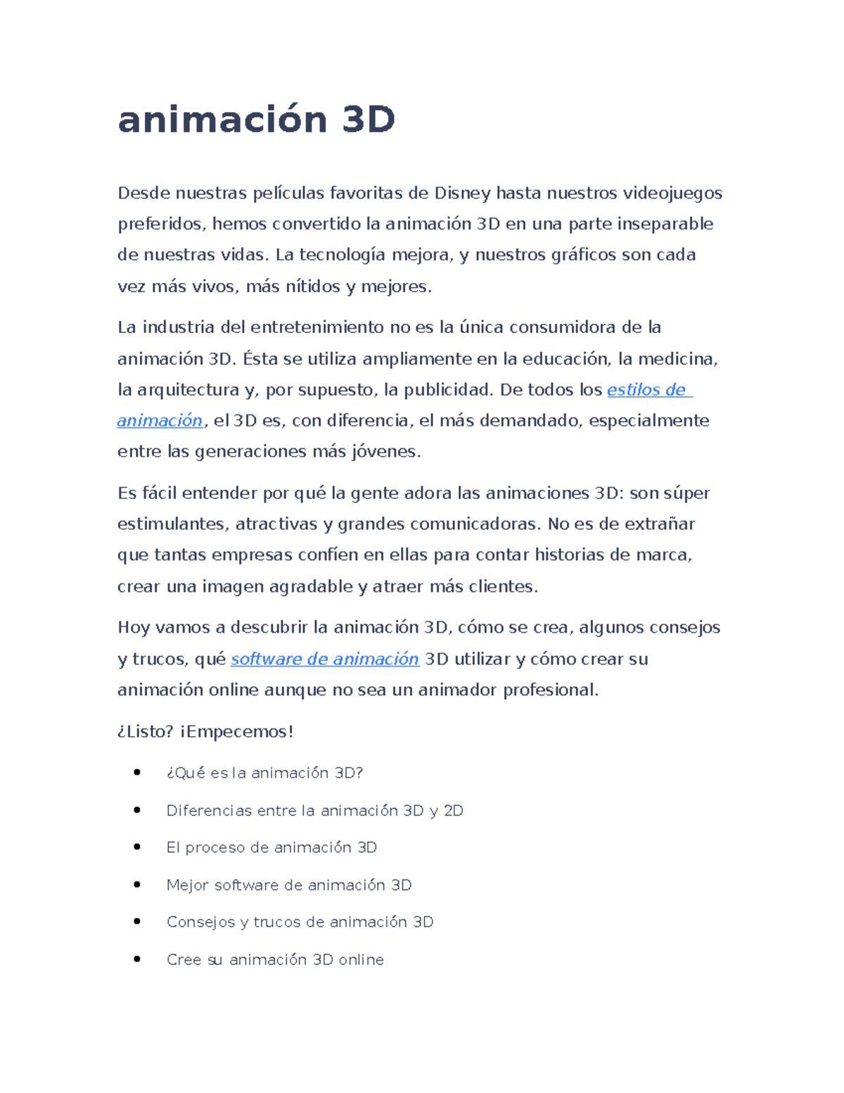 Animación 3D - resumen animacion 3d - animación 3D Desde nuestras ...