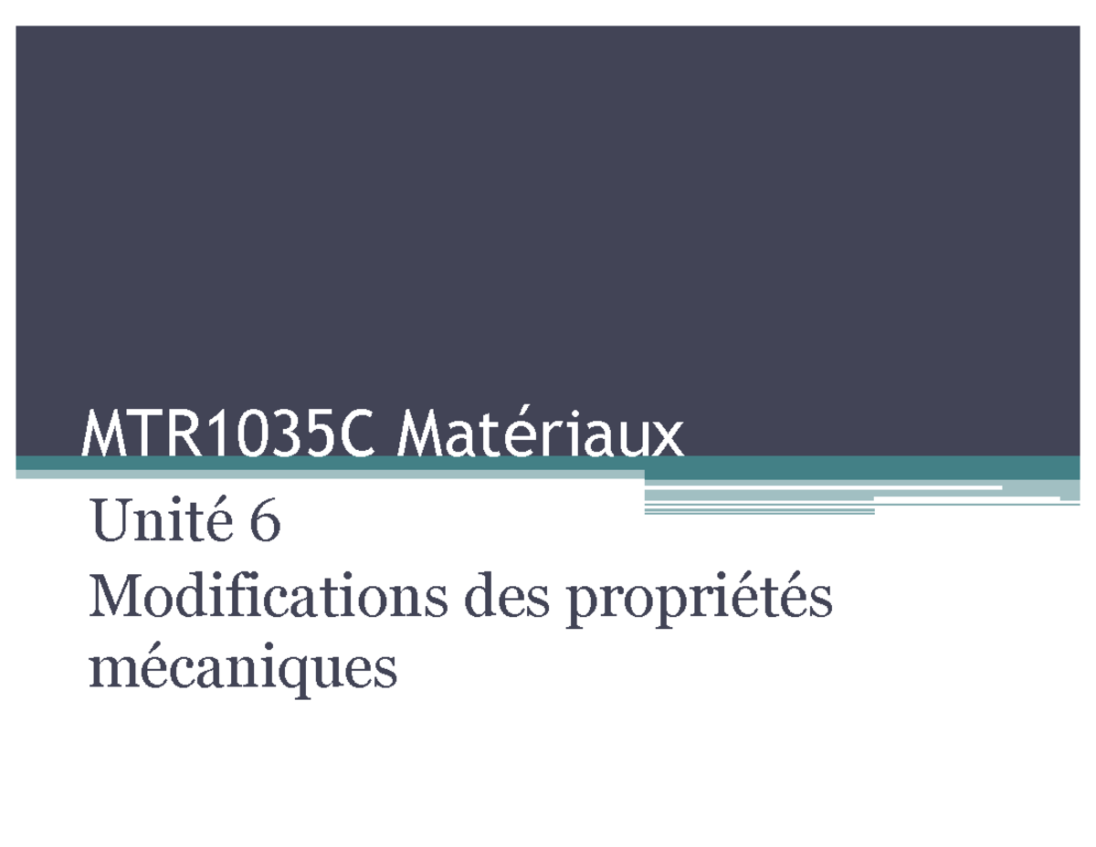 MTR1035C U6 H24 LA - Ghhhb - MTR1035C Matériaux Unité 6 Modifications ...