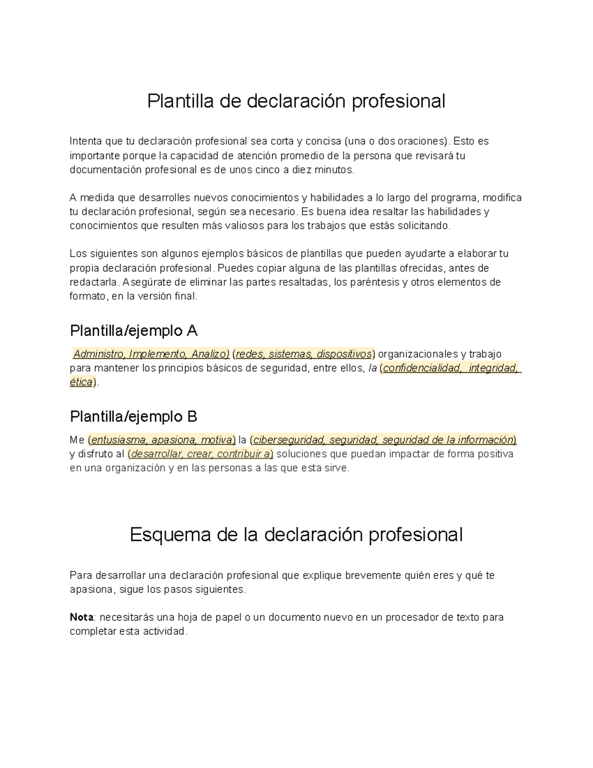 Como crear una elaboraciuon profesional de una cartera - Plantilla de ...