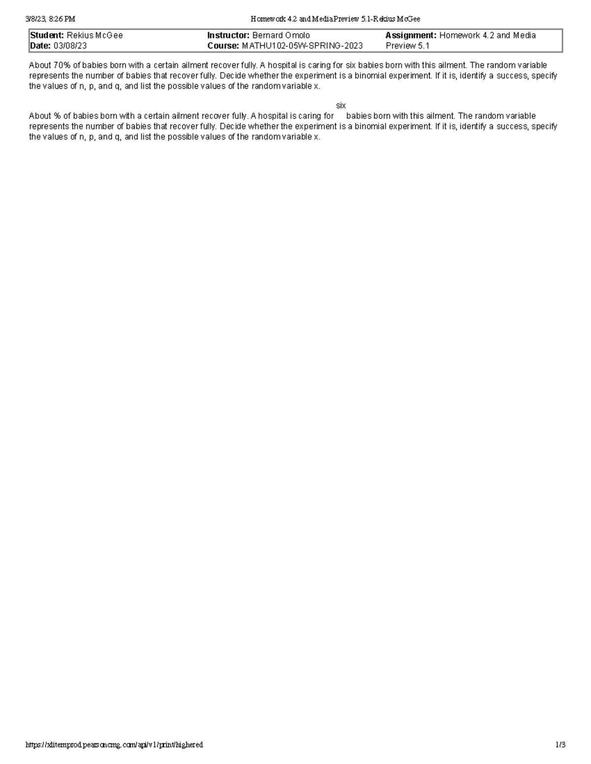 Homework 4.2 and Media Preview 5 - 3/8/23, 8:26 PM Homework 4 and Media ...