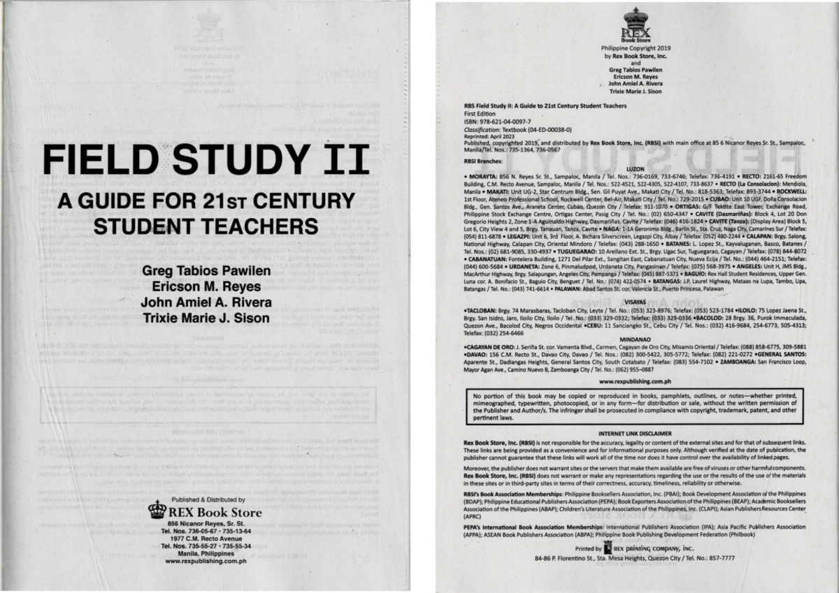 Field Study II - Book - Studocu