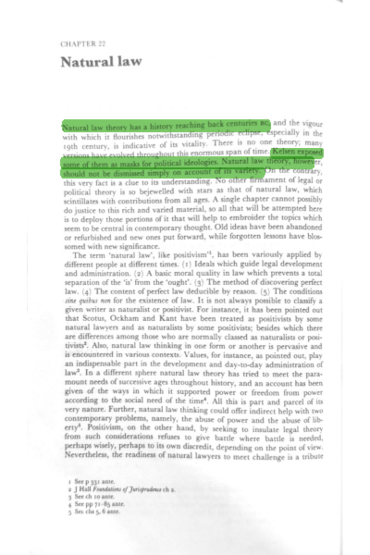 Jurisp - ……. - CHAPTER 22 Natural law Natural law theory has a history ...