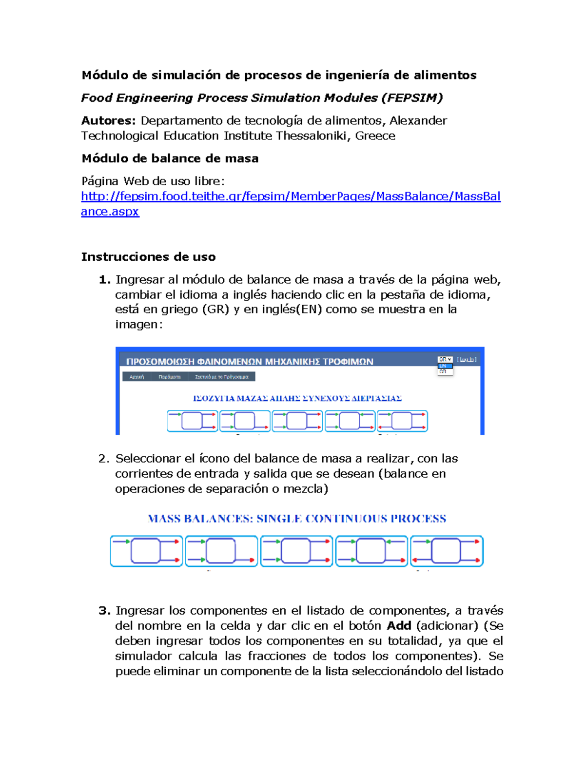 Anexo 2 - Instrucciones de uso Simulador Fepsim - Módulo de simulación ...