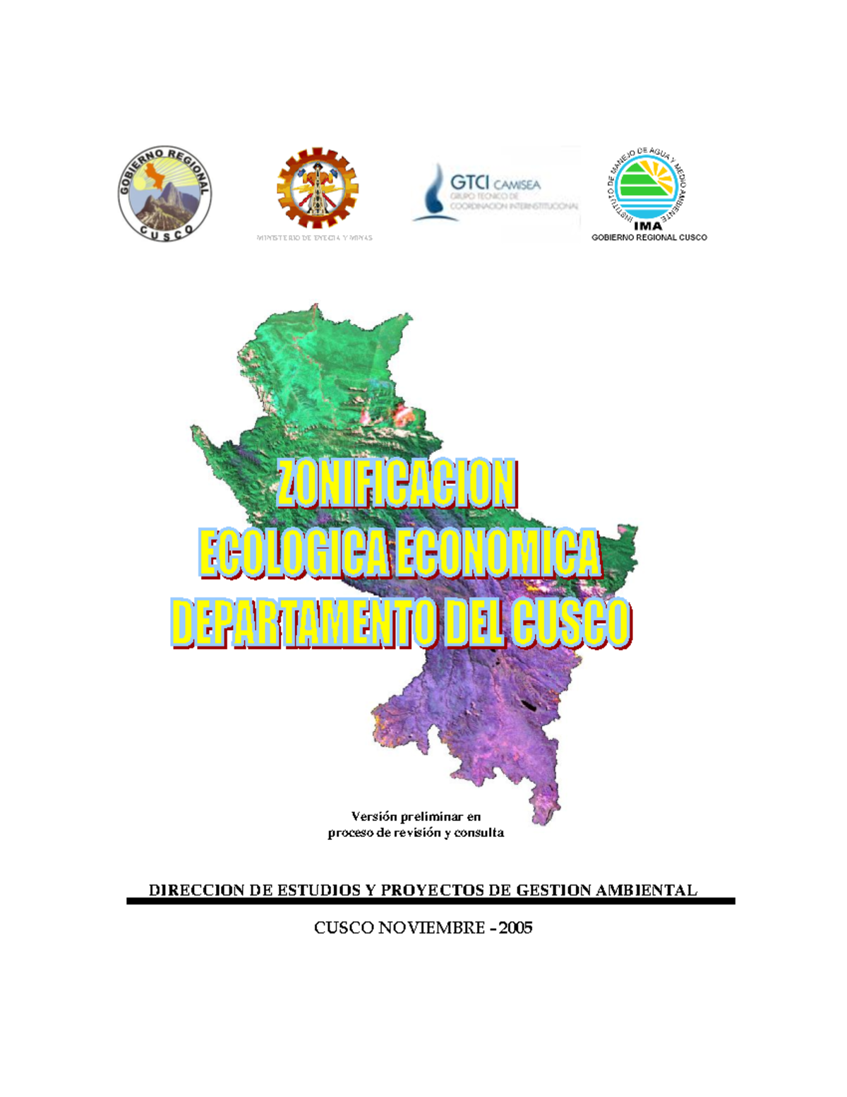 Doc zee cusco - .... - DIRECCION DE ESTUDIOS Y PROYECTOS DE GESTION ...