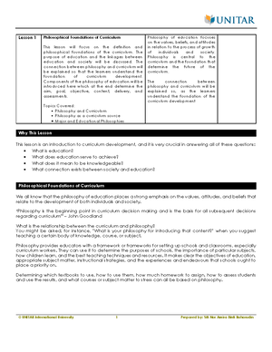 ESEB2054 Curriculum Development - ANSWER BOOKLET MATRIC NO UNU ...