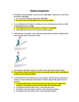 Chapter 8 Assignment with Answers - Chapter 8 Assignment 1) Which of the following has eight ...