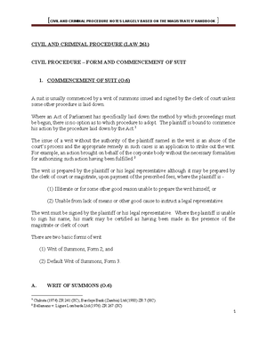 CCP Lecture Notes V - A good CCP module for learners - SUMMARY TRIAL It ...