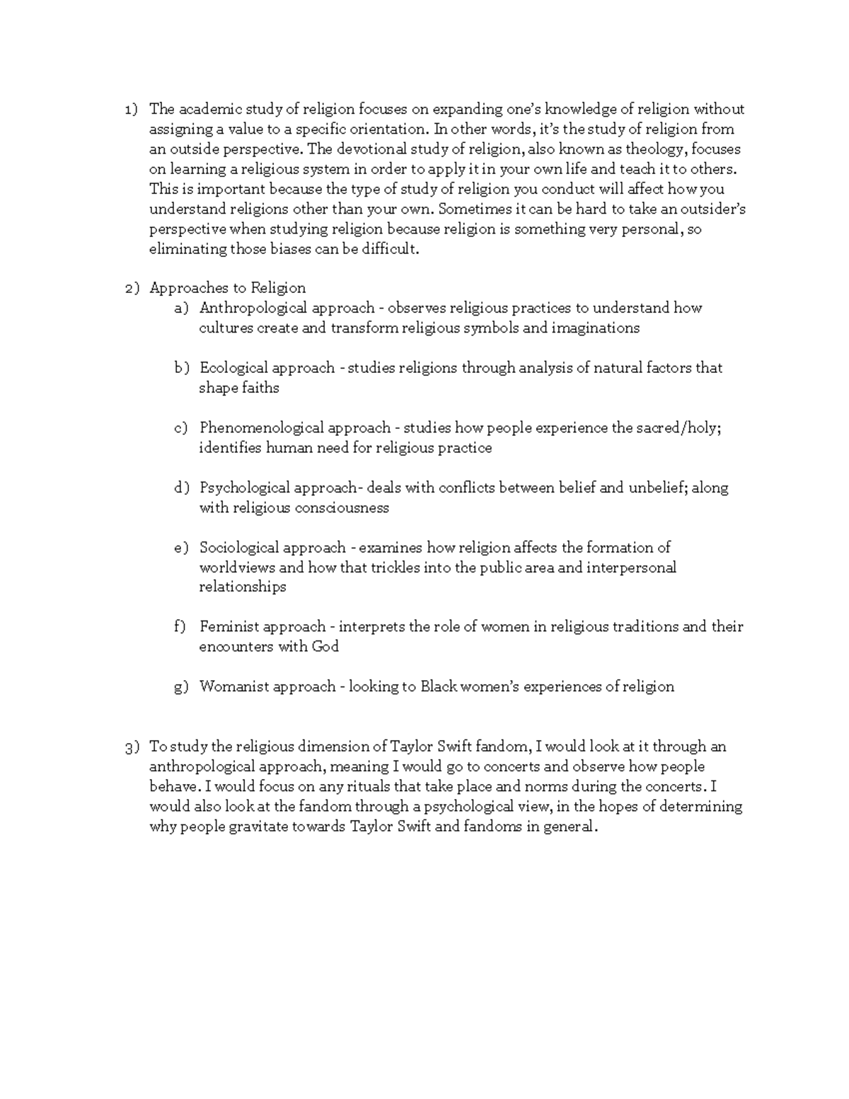 Reflection 4 - Dr. Lynn Neal - Grade A - The academic study of religion ...