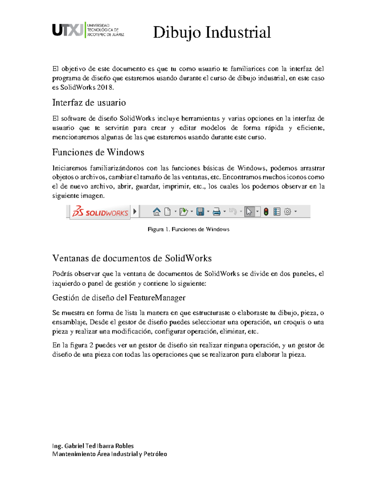 Sesión 1 Interfaz de usuario - Ing. Gabriel Ted Ibarra Robles El ...