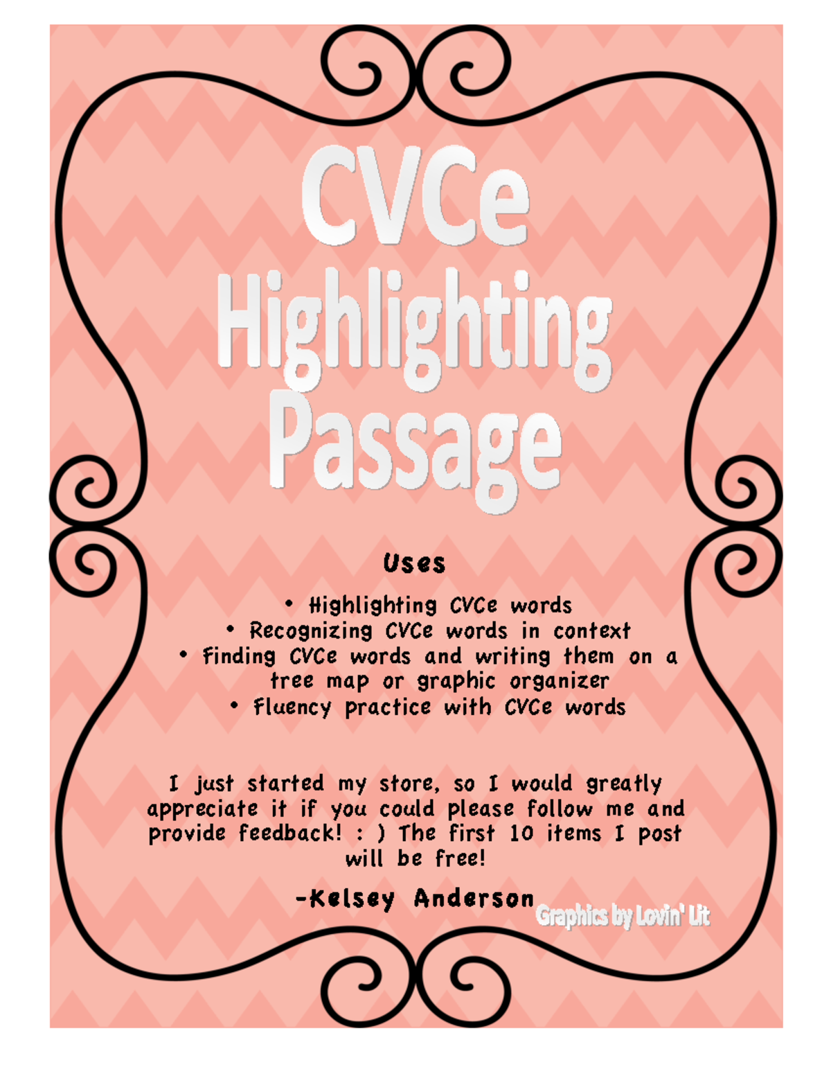 CVCe Highlighting Passage Magic EWords Reading Passage-1 - Uses ...