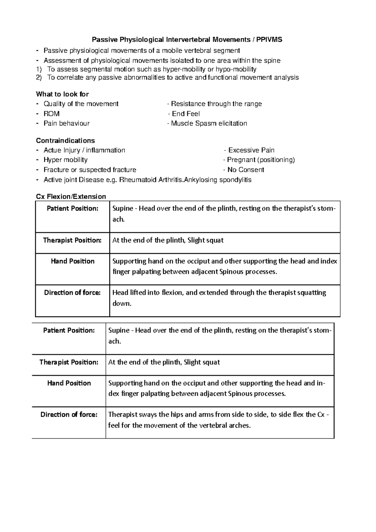 Ppivms Paivms Types Of Movements To Perform During Assessments For ppivms-paivms-types-of-movements-to-perform-during-assessments-for