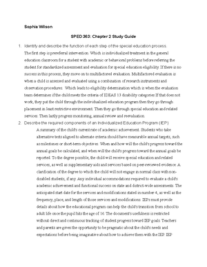 Chapter 12 Homework - Sophia Wilson SPED 363: Chapter 12 Study Guide ...