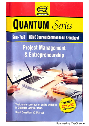 KHU-702 quantum - Project management and entrepreneurship - Studocu