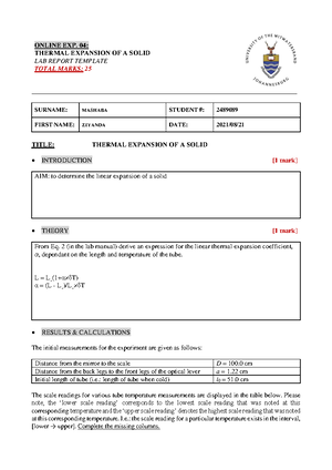Exp06 - Diffraction Grating - Lab Report Template - PHYS 1000/1033 Lab ...