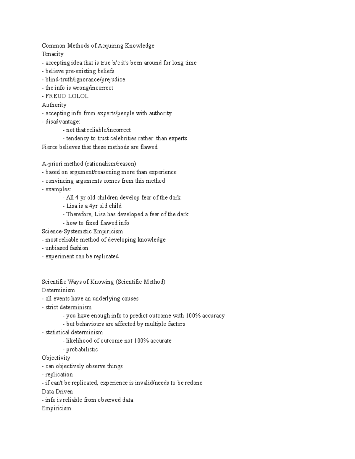 Lecture 1 Science and Psychology - Chapter 1 - Common Methods of ...