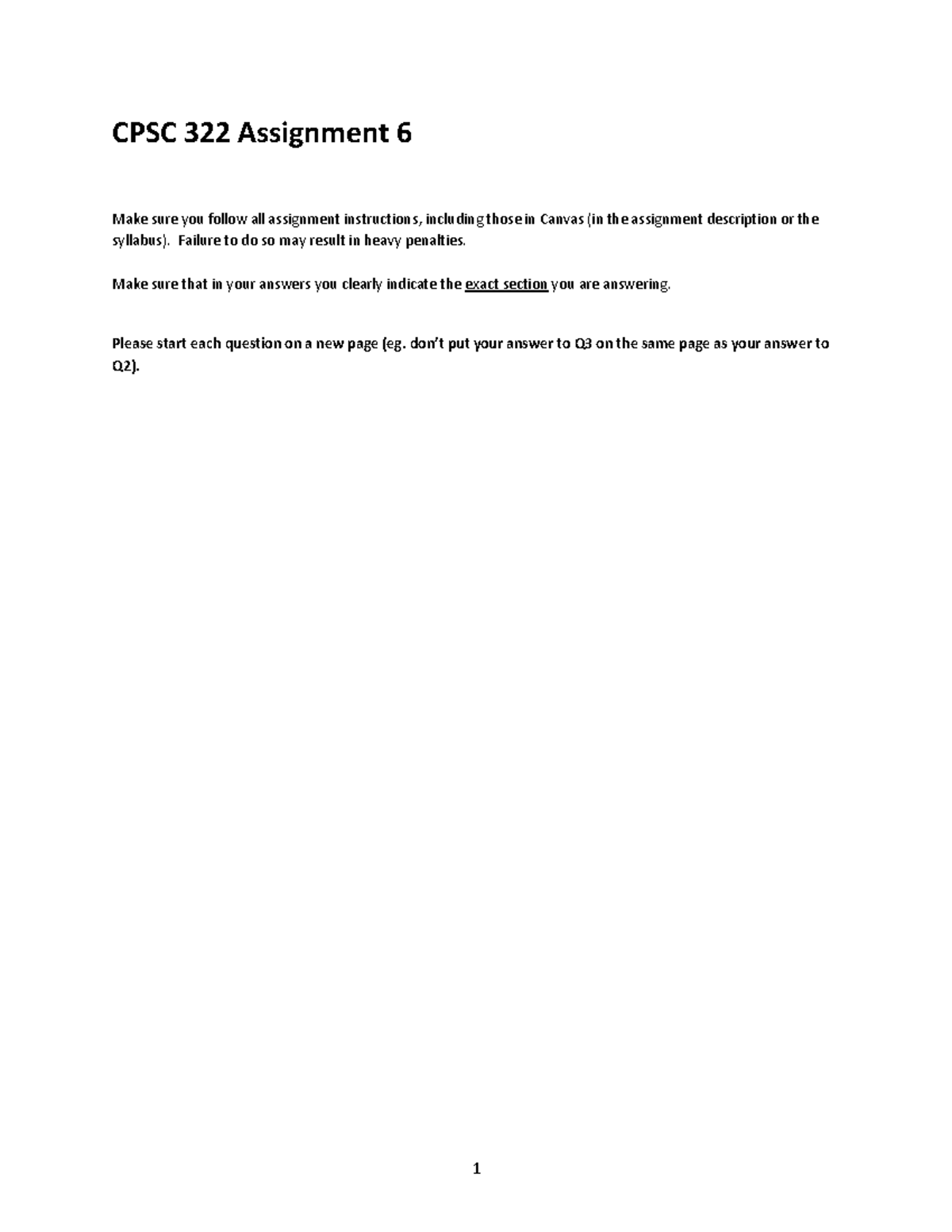 Cpsc322 Assignment 6 Cpsc 322 Assignment 6 Make Sure You Follow All Assignment Instructions 7198