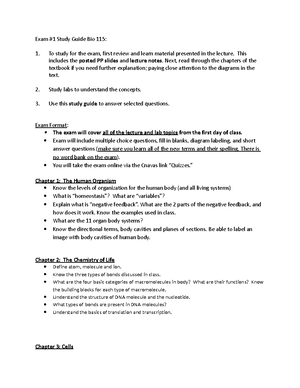 CH 3 - Introduction to Biology - Anatomy and Physiology Topic: Cell ...