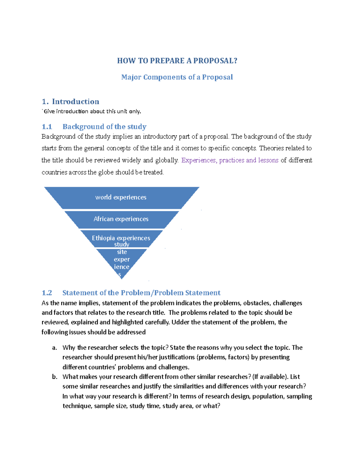 HOW TO Prepare A Proposal (5) - HOW TO PREPARE A PROPOSAL? Major ...