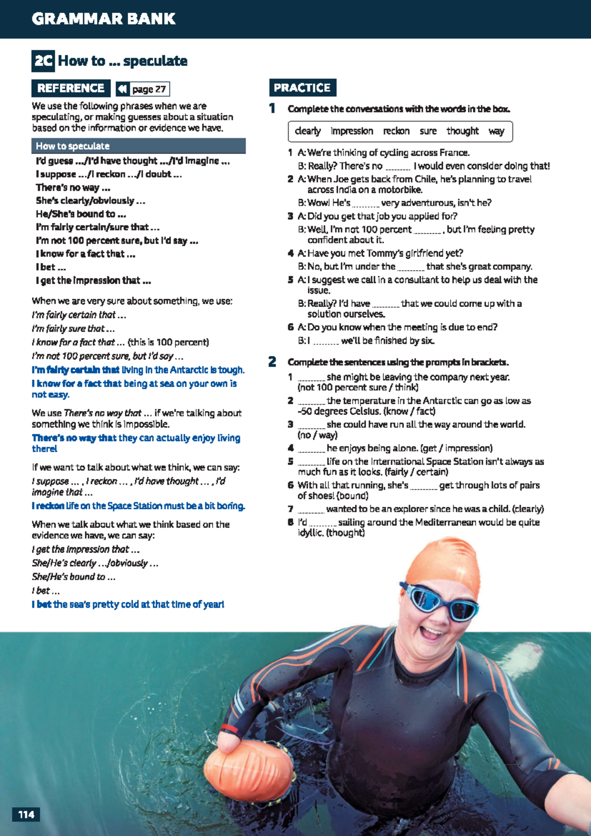 Grammar 2C - Angielski - GRAMMAR BANK 2C How to speculate REFERENCE ...