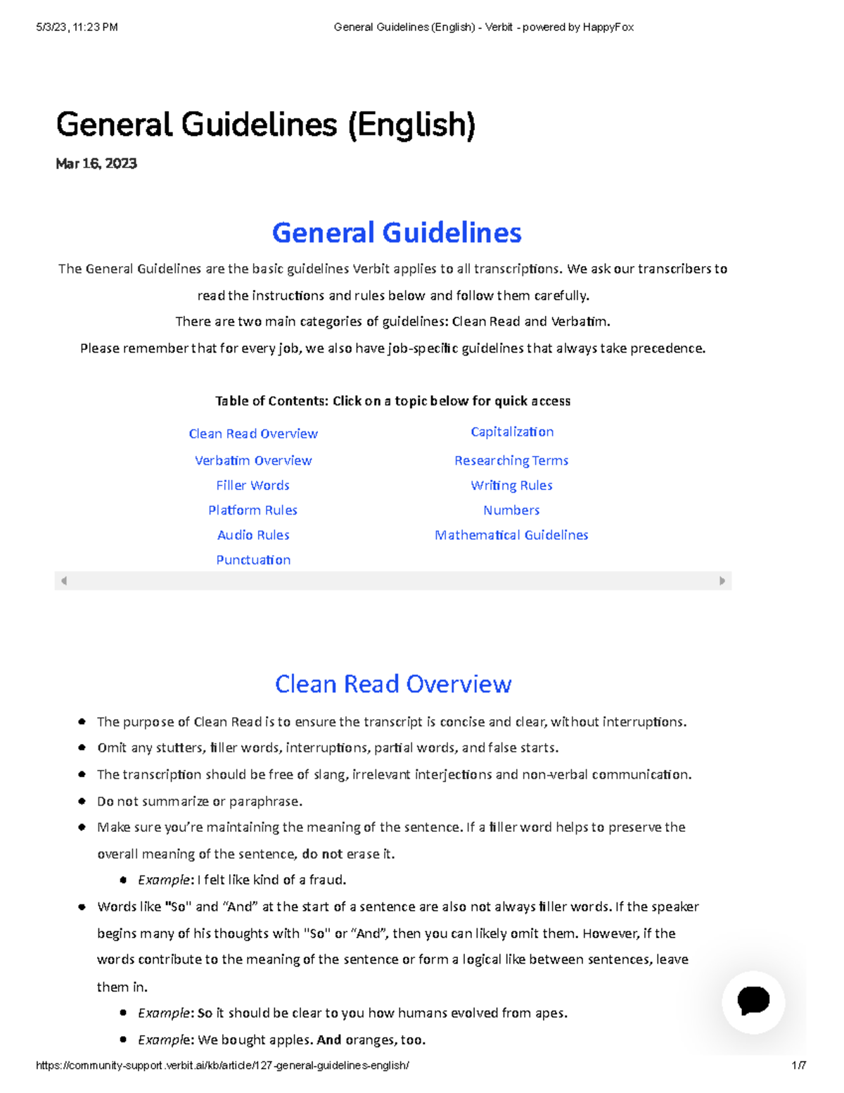 General Guidelines (English) - Verbit - powered by Happy Fox - General ...