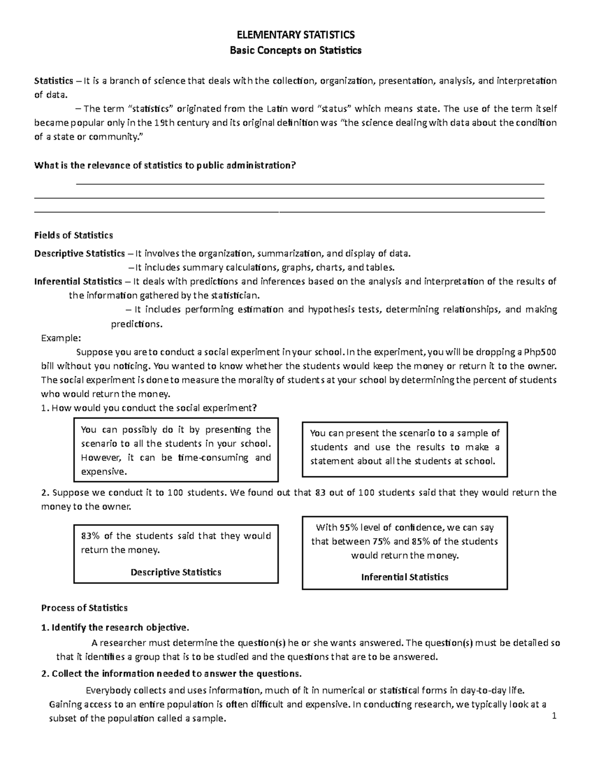 Lesson-1-Basic-Concepts-on-Statistics - 1 You can possibly do it by ...