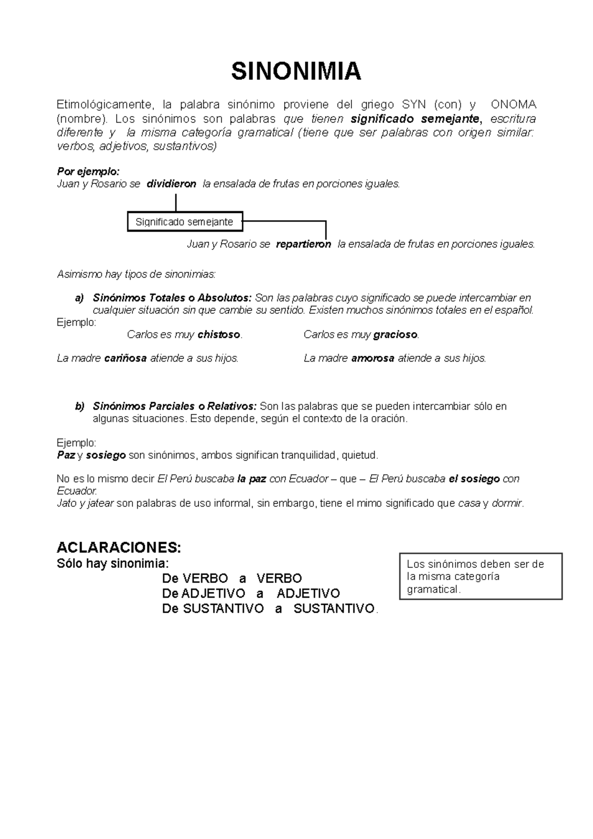 306993658- Sinonimia- Antonimia Grado 11 MAYO 2022 - SINONIMIA ...