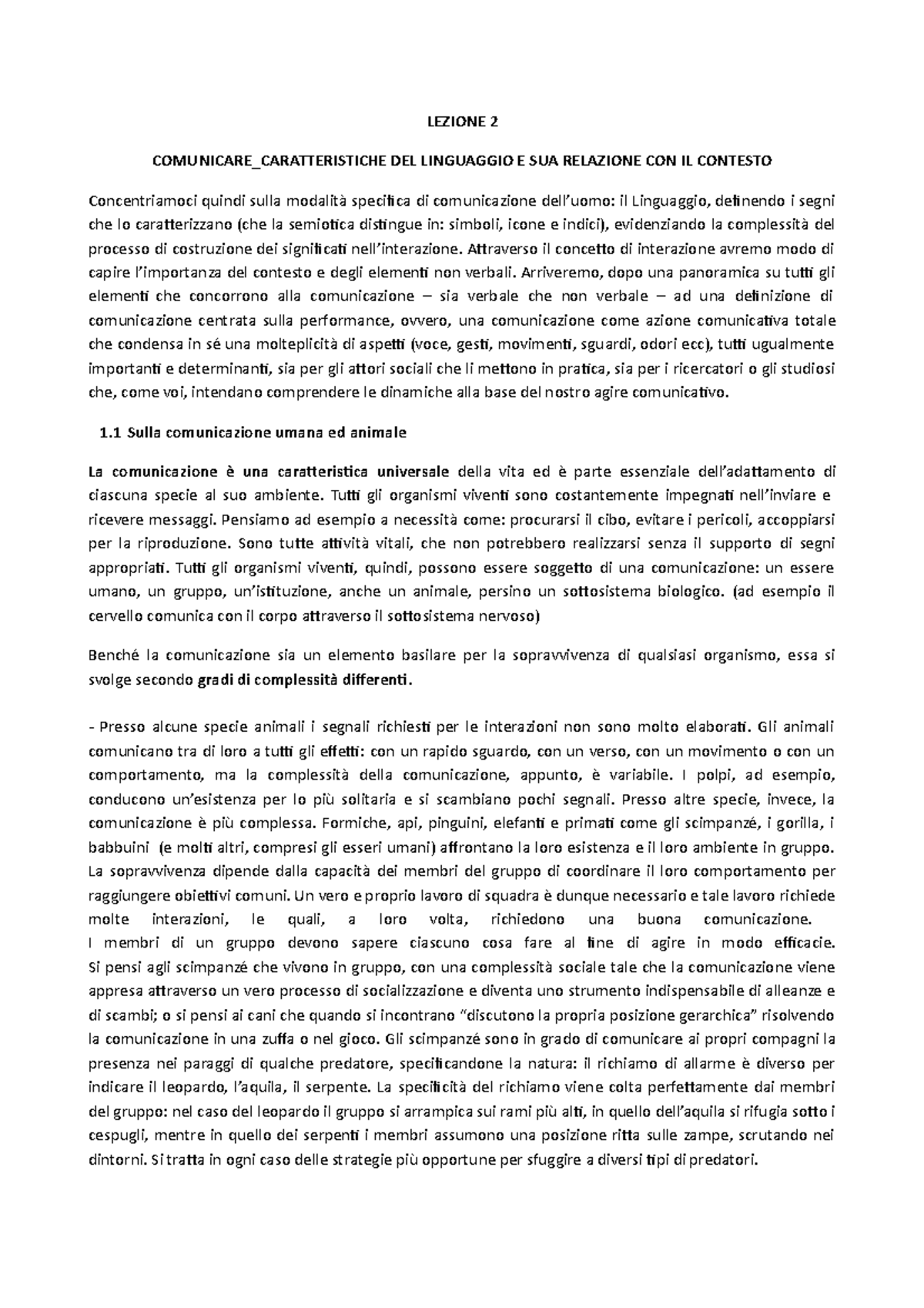 Appunti Lezione 2 Linguaggio verbale Semantica Pragmatica Sintassi - LEZIONE 2 - Studocu
